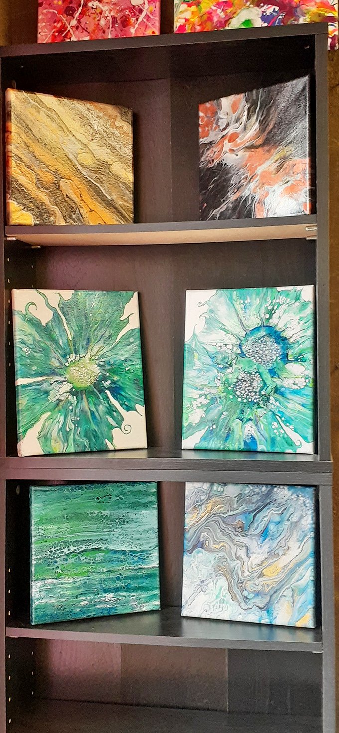 Abstract art or frozen fireworks? These canvases are like captured emotions, ready to light up any room with their vibrant energy.