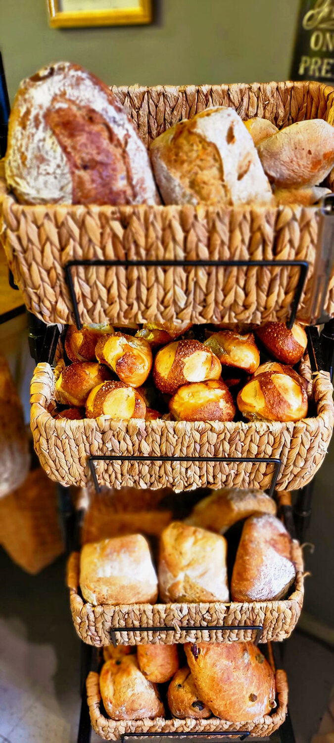 A bread lover's dream come true! This basket of carb-y goodness is like a warm, crusty hug for your taste buds.