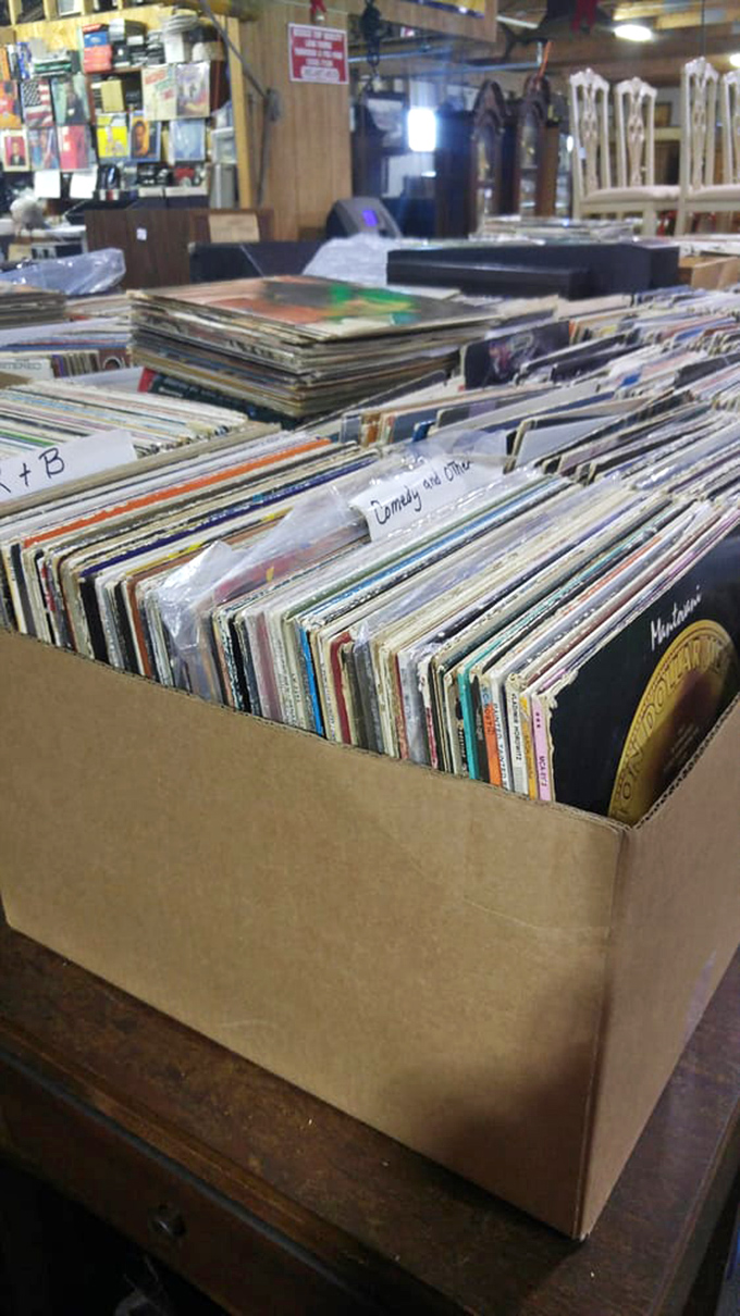Vinyl enthusiasts, prepare to swoon! This record collection's got more hits than a heavyweight boxing match.