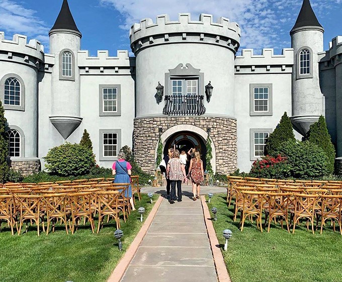 "I now pronounce you Lord and Lady of Kuna!" This castle makes every couple feel like royalty on their big day.