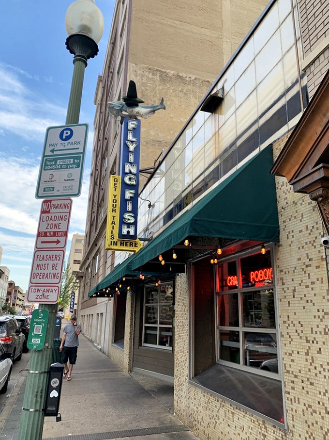 Urban chic meets fish shack cool. It's like the lovechild of a New York deli and a coastal dive bar.