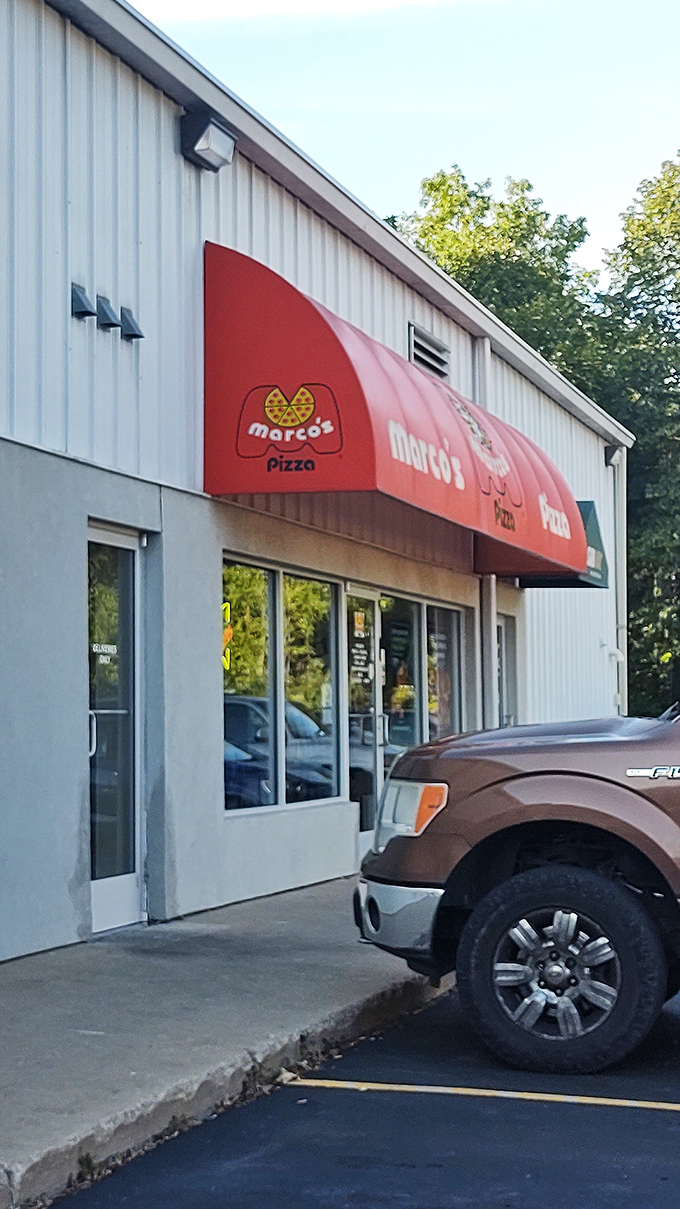 Marco's storefront is as inviting as a warm slice on a cold day. It's not just a meal; it's a mood-lifter in pizza form.