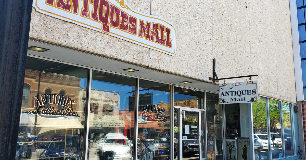 Welcome to the time machine! St. Joe Antiques Mall's unassuming exterior hides a treasure trove of nostalgia waiting to be discovered.