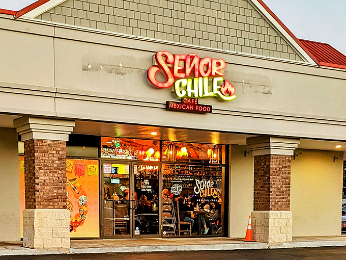The neon glow of Se&ntilde;or Chile's sign is like a beacon for hungry souls wandering the Severna Park strip malls. Mexican salvation awaits.
