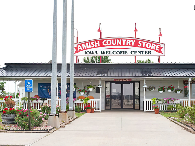 The iconic red sign beckons like a lighthouse for hungry travelers &ndash; proof that the best discoveries often happen when you actually exit the interstate.