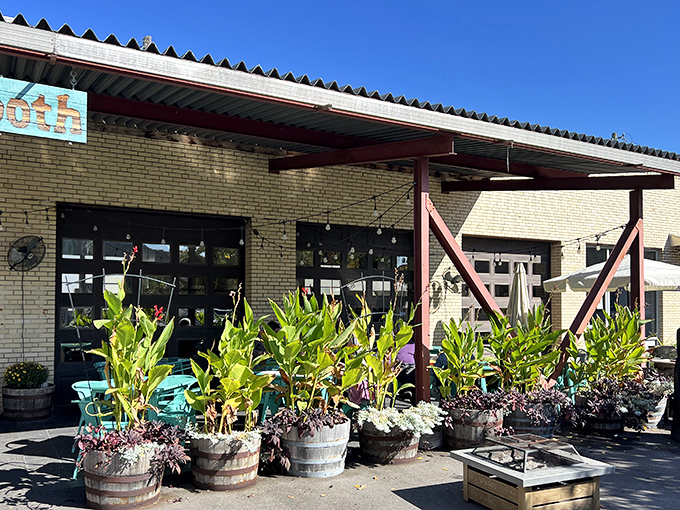 The former auto repair shop now fixes hunger pangs instead of carburetors. Milktooth's unassuming exterior hides culinary treasures within, like finding a Rolex at a yard sale.