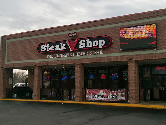 Pete's brick facade proudly announces its mission: "The Ultimate Cheese Steak." No fancy frills needed when you're delivering on a promise this delicious.