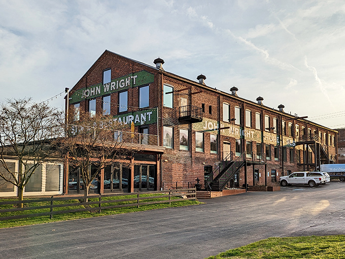 This imposing brick fortress isn't guarding the crown jewels&mdash;it's protecting something better: seafood treasures waiting to be discovered inside John Wright Restaurant.