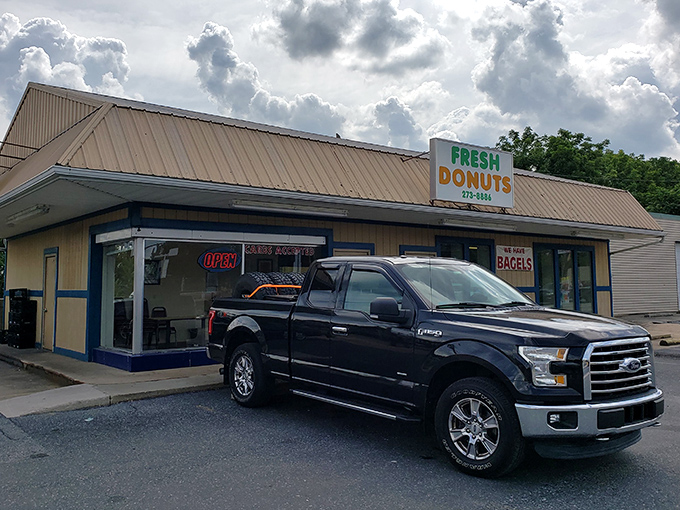 The unassuming beige exterior of Fresh Donuts in Lebanon might not stop traffic, but locals know this humble building houses sweet treasure.
