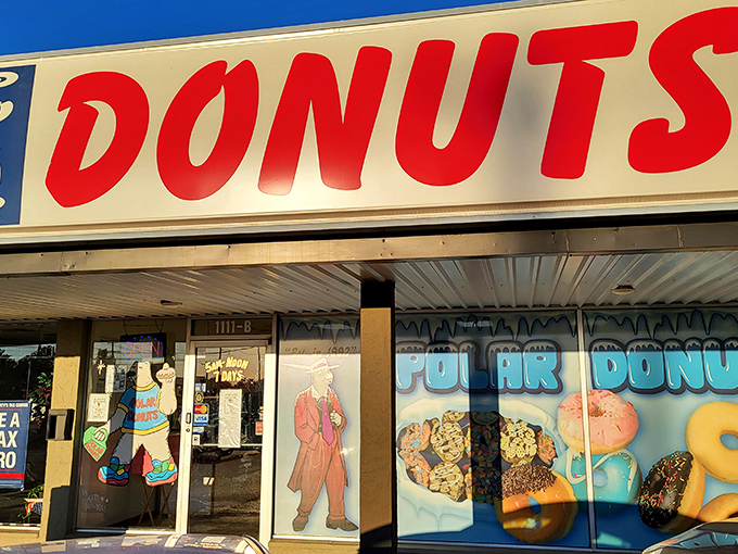 Welcome to donut paradise! Polar Donuts' no-frills exterior hides a treasure trove of sugary delights that would make Homer Simpson weep with joy.