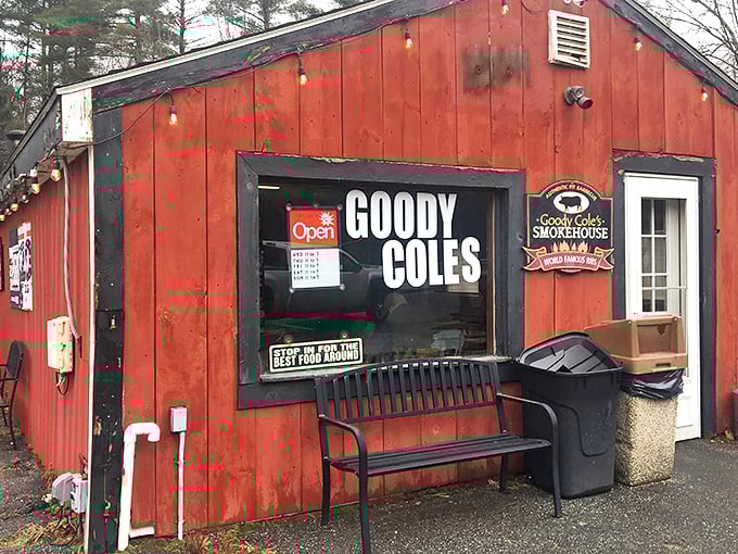The little red smokehouse that could! This unassuming BBQ joint in Brentwood proves great things come in humble packages.