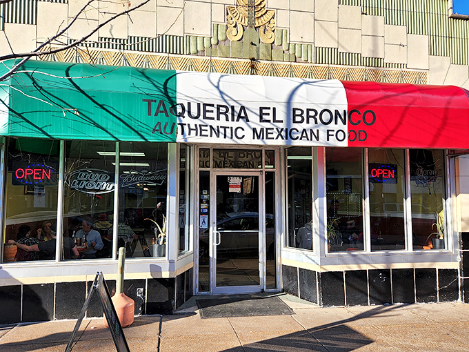 The tri-colored awning proudly declares "AUTHENTIC MEXICAN FOOD" &ndash; a modest promise this Cherokee Street gem delivers on with surprising gusto.