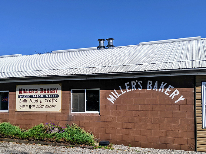 The unassuming exterior of Miller's Bakery hides a wonderland of carbs that would make any diet plan tremble in fear.