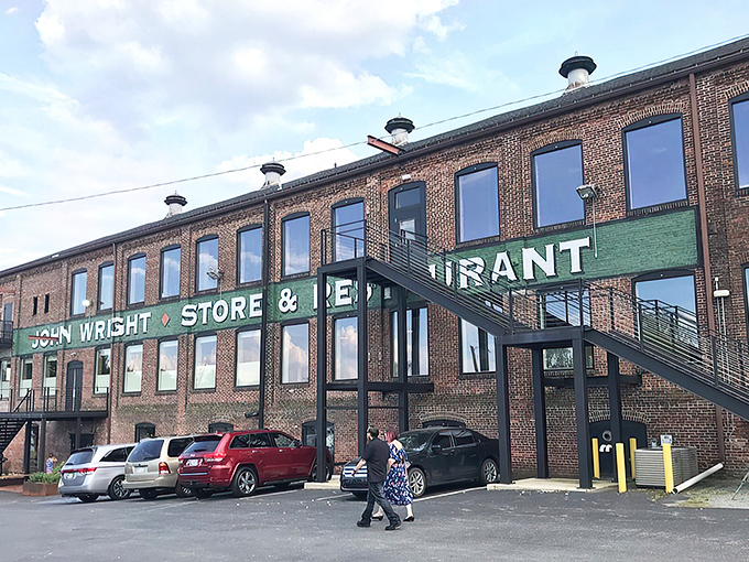 This imposing brick fortress isn't guarding the crown jewels&mdash;it's protecting something better: seafood treasures waiting to be discovered inside John Wright Restaurant.