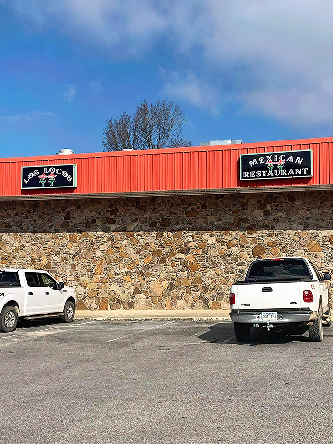 The stone exterior of Los Locos stands as Mountain View's culinary fortress, where pickup trucks in the parking lot signal you've found the locals' Mexican food headquarters.