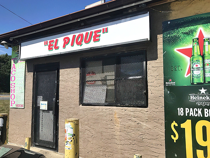 Don't judge this taco book by its cover! El Pique's humble exterior houses flavor explosions that would make your abuela weep with pride.