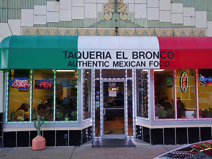 The tri-colored awning proudly declares "AUTHENTIC MEXICAN FOOD" &ndash; a modest promise this Cherokee Street gem delivers on with surprising gusto. 