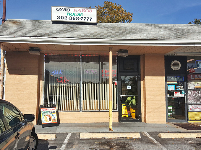 Unassuming on the outside, life-changing on the inside. This tan brick building houses Mediterranean magic that belies its modest exterior.