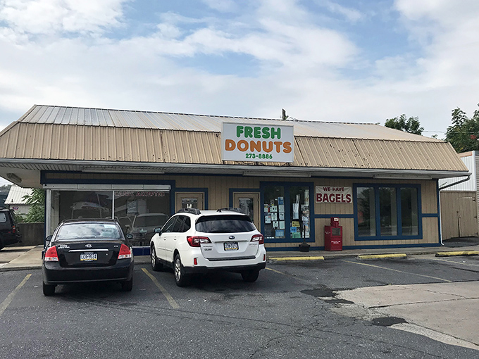 The unassuming beige exterior of Fresh Donuts in Lebanon might not stop traffic, but locals know this humble building houses sweet treasure.