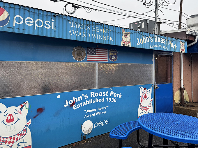 The blue shack with a cartoon pig isn't trying to impress anyone&mdash;until you taste what's inside. Philadelphia's ultimate sandwich shrine since 1930.