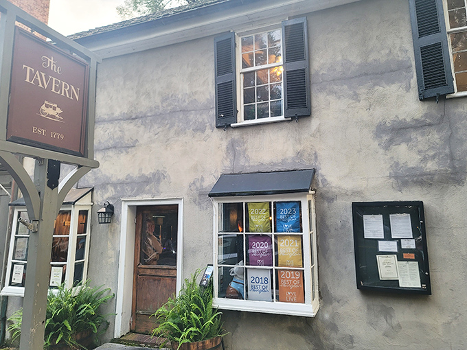 The Tavern's weathered colonial fa&ccedil;ade stands as a living time capsule on Abingdon's Main Street, whispering stories from 1779 that would make your history teacher weep with joy.