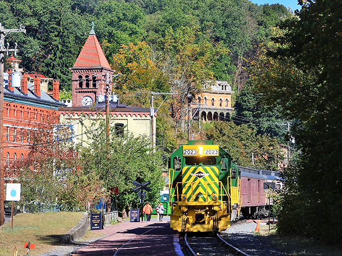 Broadway in Jim Thorpe looks like a movie set where Americana comes to life. Those tree-lined streets practically beg you to saunter down them with an ice cream cone.
