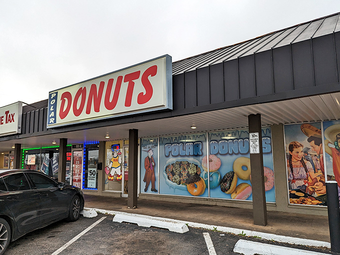 Welcome to donut paradise! Polar Donuts' no-frills exterior hides a treasure trove of sugary delights that would make Homer Simpson weep with joy.