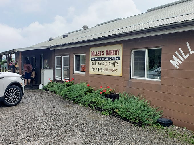 The unassuming exterior of Miller's Bakery hides a wonderland of carbs that would make any diet plan tremble in fear.