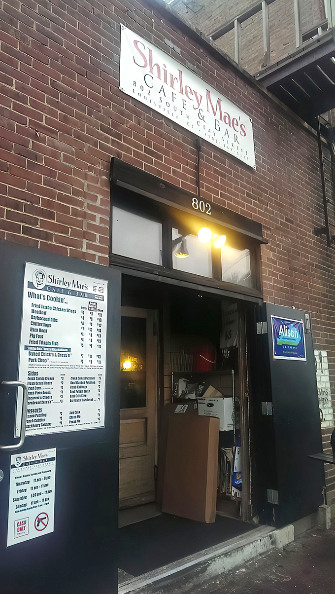 The unassuming brick exterior of Shirley Mae's Cafe hides culinary treasures that would make even the most jaded food critic weep with joy.