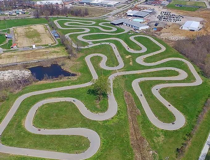 The holy grail of go-kart enthusiasts! At 1.5 miles long, this asphalt masterpiece is America's longest go-kart track, winding through Kentucky countryside like a racer's dream.
