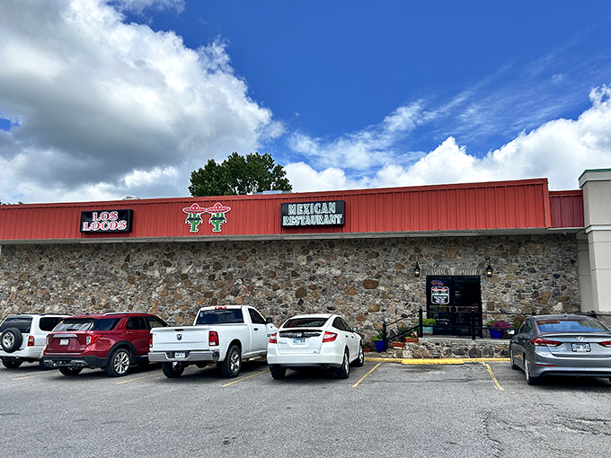 The stone exterior of Los Locos stands as Mountain View's culinary fortress, where pickup trucks in the parking lot signal you've found the locals' Mexican food headquarters.