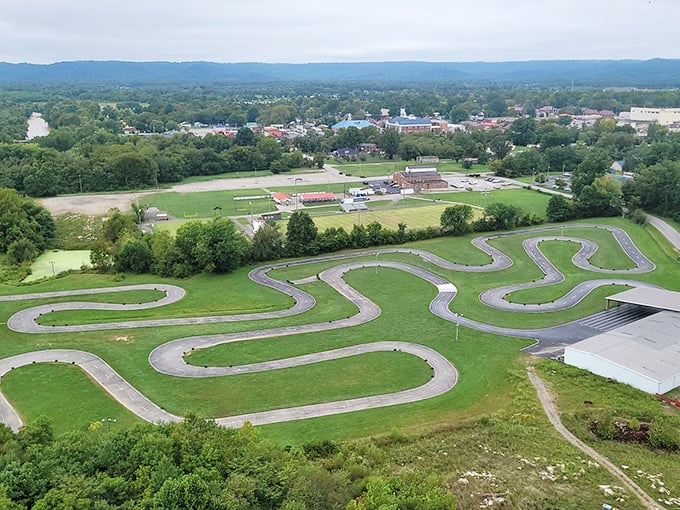 The holy grail of go-kart enthusiasts! At 1.5 miles long, this asphalt masterpiece is America's longest go-kart track, winding through Kentucky countryside like a racer's dream.