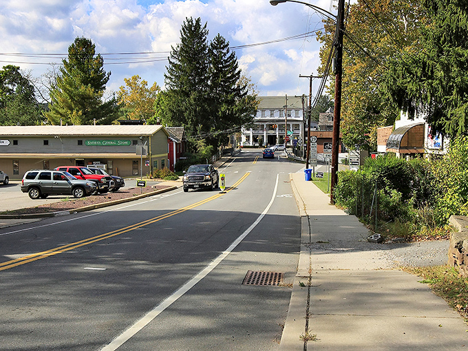 Frenchtown's aerial view reveals what real estate agents call "location, location, location" &ndash; a picturesque riverside town where the Delaware River curves like nature's own welcome sign.
