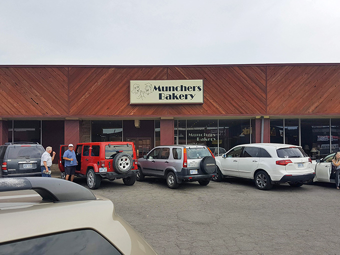 The modest exterior of Munchers Bakery hides a wonderland of doughy delights within. Kansas treasure hunters, your X marks this spot!