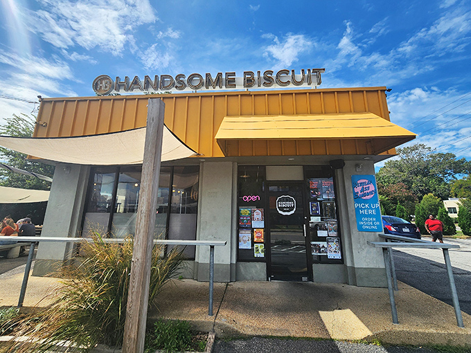 That sunshine-yellow exterior isn't just a building&mdash;it's a beacon of breakfast hope in Norfolk's culinary landscape.