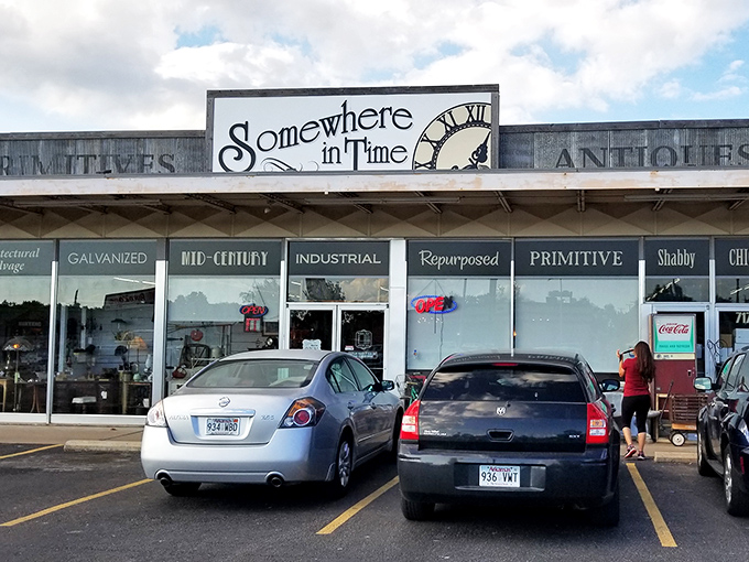 The unassuming storefront of Somewhere in Time belies the wonderland within&mdash;like finding Narnia in a strip mall.