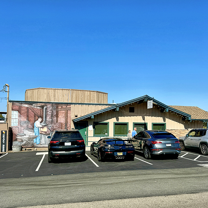 The unassuming exterior of D'Carlos hides culinary treasures within, like finding a diamond mine disguised as a garden shed.