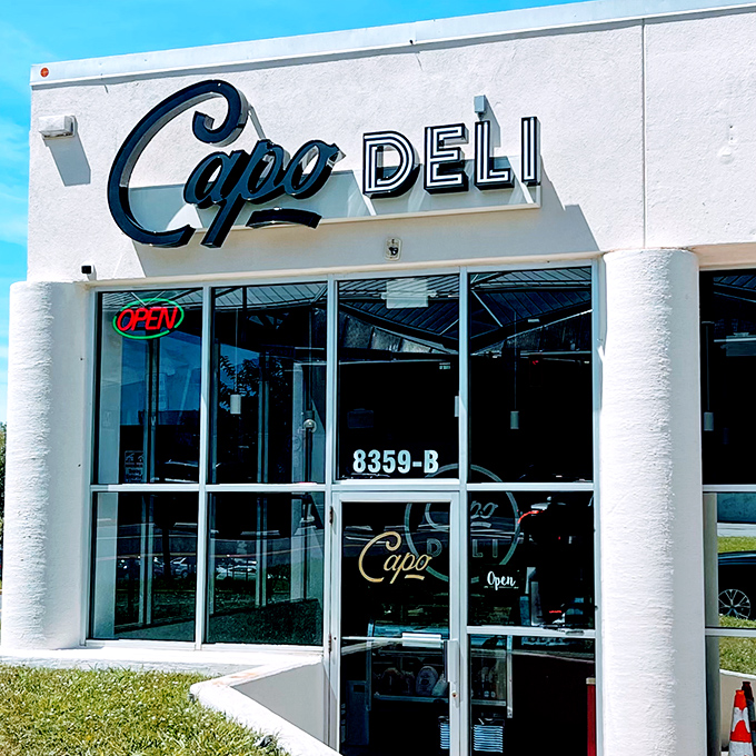 The unassuming storefront of Capo Deli beckons with its simple elegance. Like all great food discoveries, it doesn't need flashy gimmicks to announce its greatness.