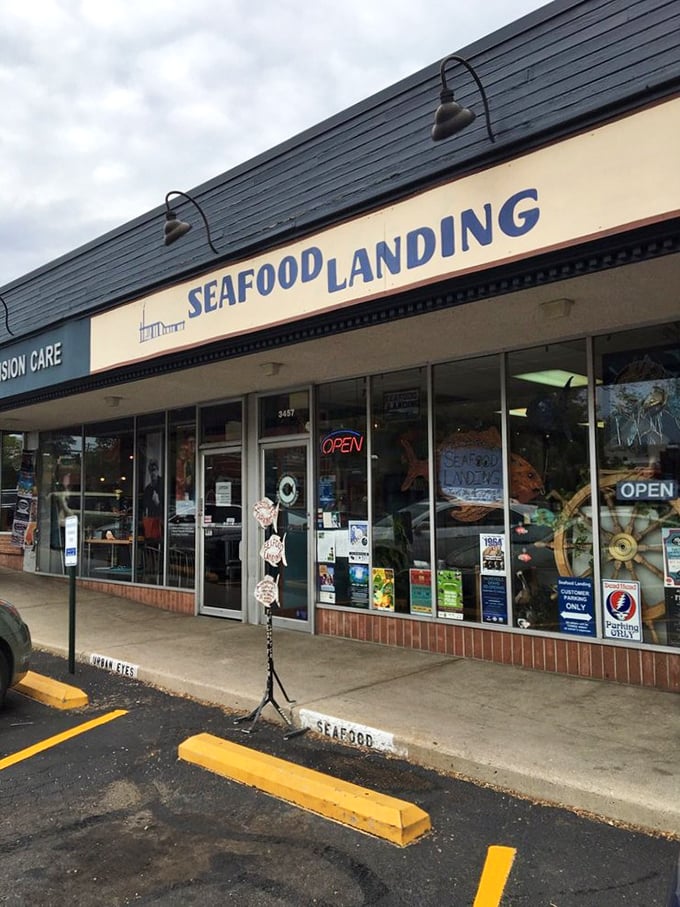 The unassuming storefront belies the oceanic treasures within. Like finding Atlantis next to a dry cleaner in suburban Denver.