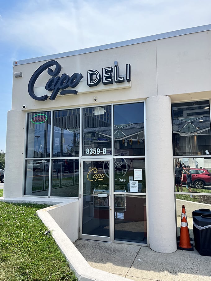 The unassuming storefront of Capo Deli beckons with its simple elegance. Like all great food discoveries, it doesn't need flashy gimmicks to announce its greatness.