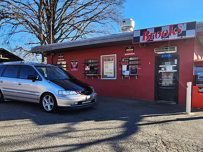 The humble red cinderblock building houses Charlotte's burger royalty&mdash;a no-frills temple to flat-top perfection since 1973.