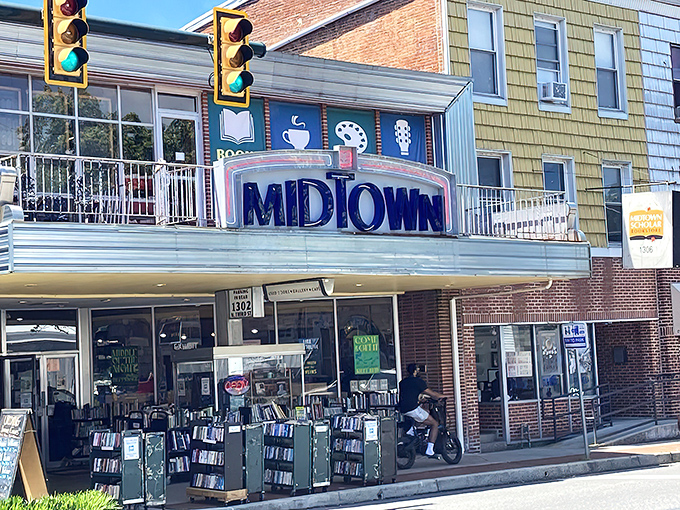 That vintage marquee isn't false advertising&mdash;books spill right onto the sidewalk, tempting literary treasure hunters before they even step inside.