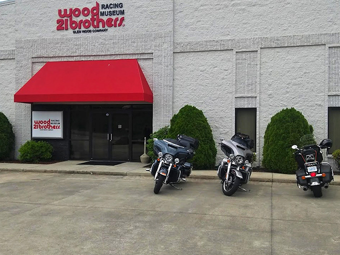 The unassuming exterior of Wood Brothers Racing Museum looks more like a bank vault than a treasure trove of NASCAR history. But inside? Pure racing magic awaits.