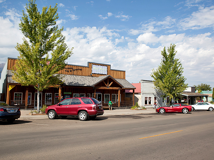 Main Street simplicity with mountain majesty as the backdrop&mdash;Joseph's downtown somehow makes even pickup trucks look like they're posing for a postcard.
