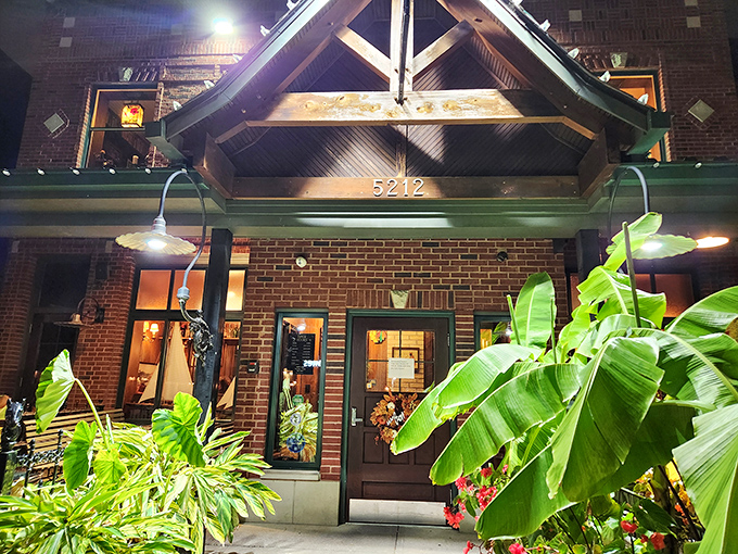 The brick facade of Aristocrat Pub welcomes you like an old friend, complete with wooden gable entrance and lush hanging ferns creating instant curb appeal.