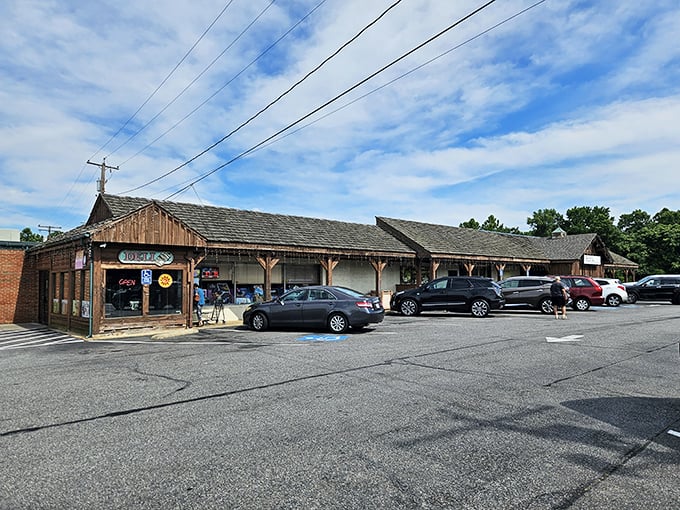 Rustic charm meets culinary excellence at Rip's Country Inn, where the unassuming wooden exterior hides treasures that would make any foodie swoon. 