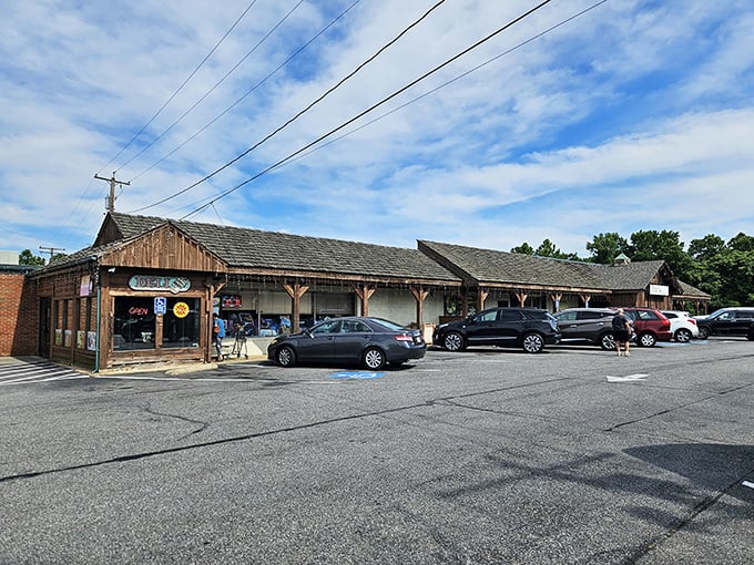 The unassuming exterior of Rip's Country Inn might fool you, but locals know this wooden facade hides culinary treasures worth discovering.