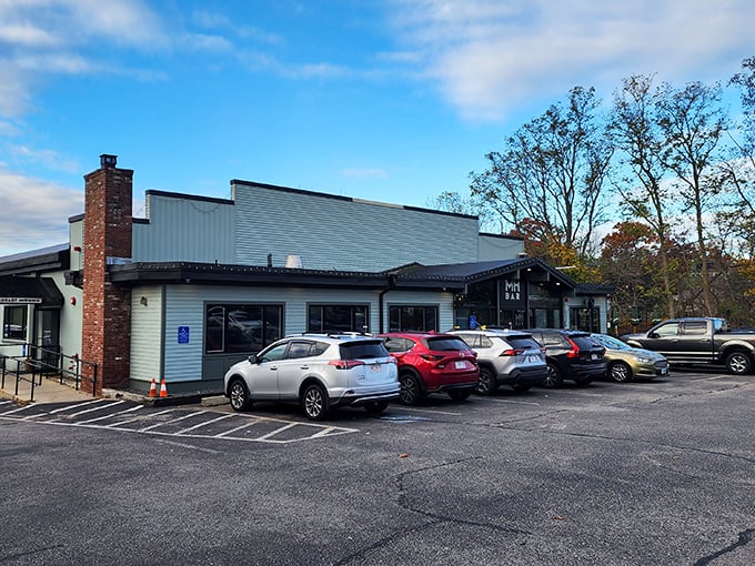 The unassuming exterior of Mad Hatter hides culinary magic within, like finding Narnia in a wardrobe but with better coffee and pancakes.