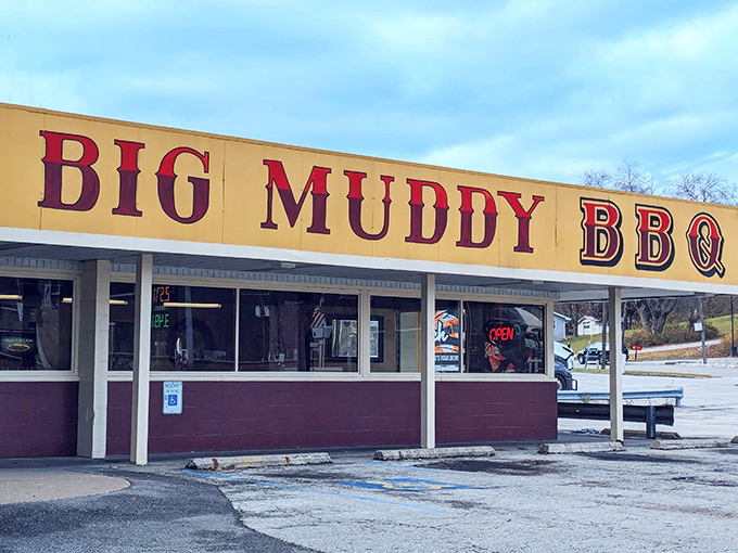 The bright yellow sign beckons like a barbecue lighthouse on the shores of Hannibal. Resistance is both futile and foolish.