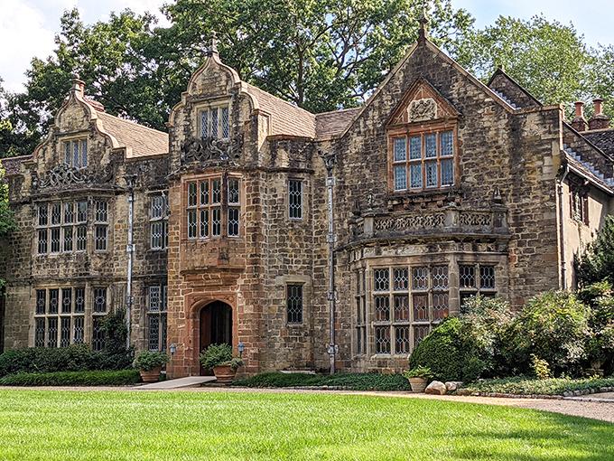 Virginia House stands proudly against a blue Richmond sky, its centuries-old stones telling stories that span continents and generations.